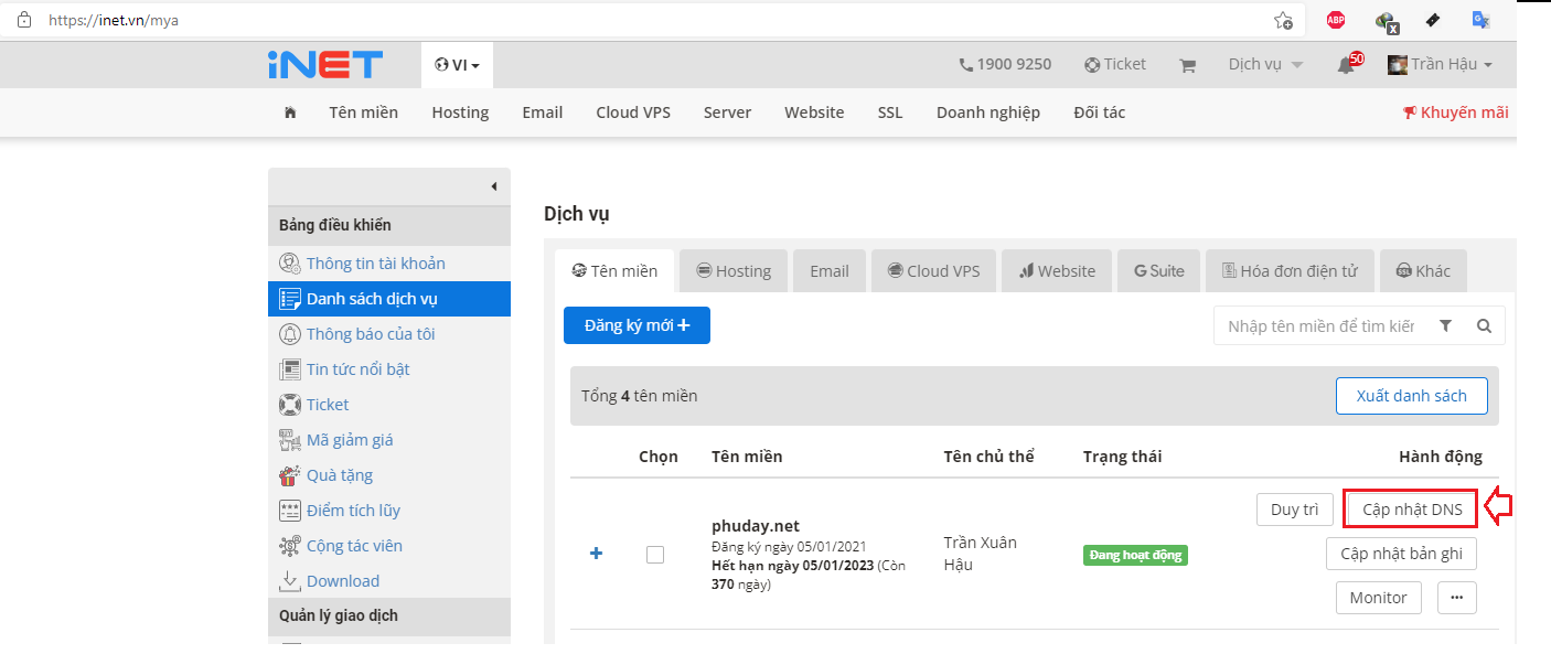 Helpdesk iNET - Trang hỗ trợ dịch vụ của iNET