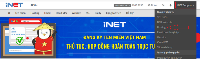 Helpdesk iNET - Trang hỗ trợ dịch vụ của iNET