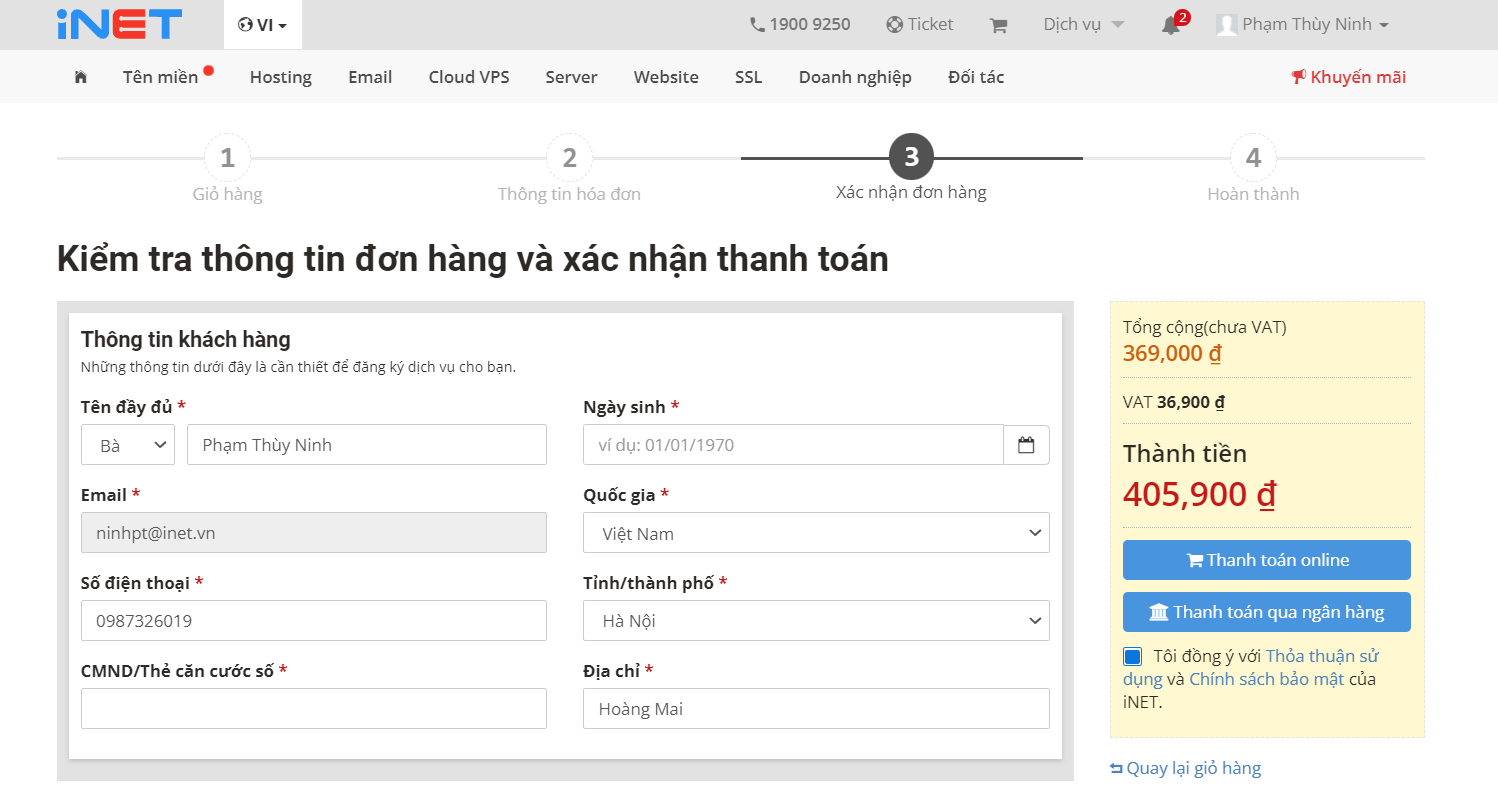 Helpdesk iNET - Trang hỗ trợ dịch vụ của iNET