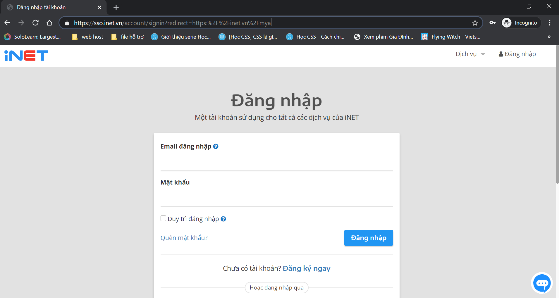 Helpdesk iNET - Trang hỗ trợ dịch vụ của iNET