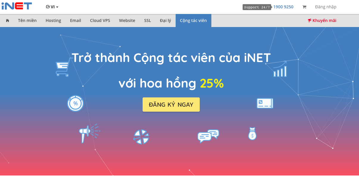 Helpdesk iNET - Trang hỗ trợ dịch vụ của iNET