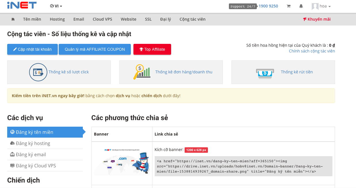 Helpdesk iNET - Trang hỗ trợ dịch vụ của iNET