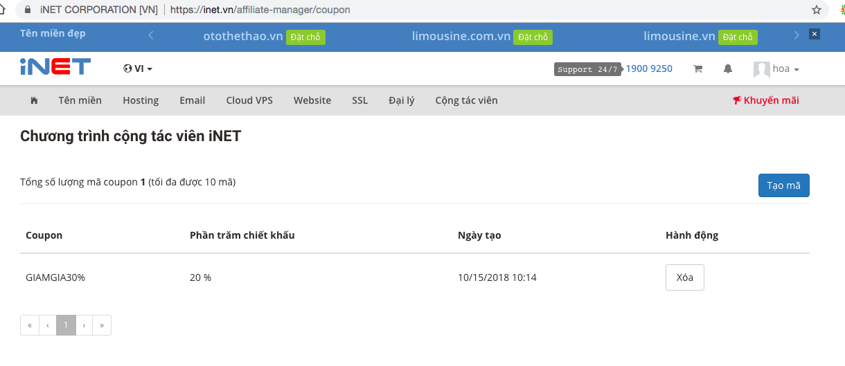 Helpdesk iNET - Trang hỗ trợ dịch vụ của iNET