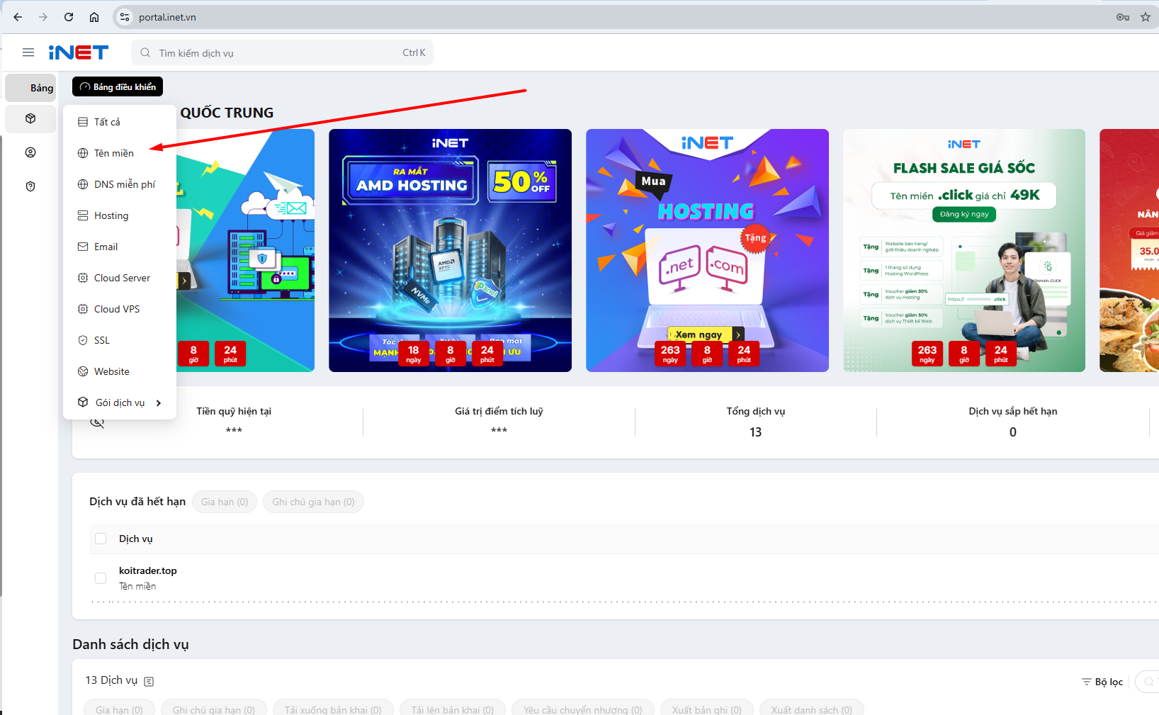 Helpdesk iNET - Trang hỗ trợ dịch vụ của iNET