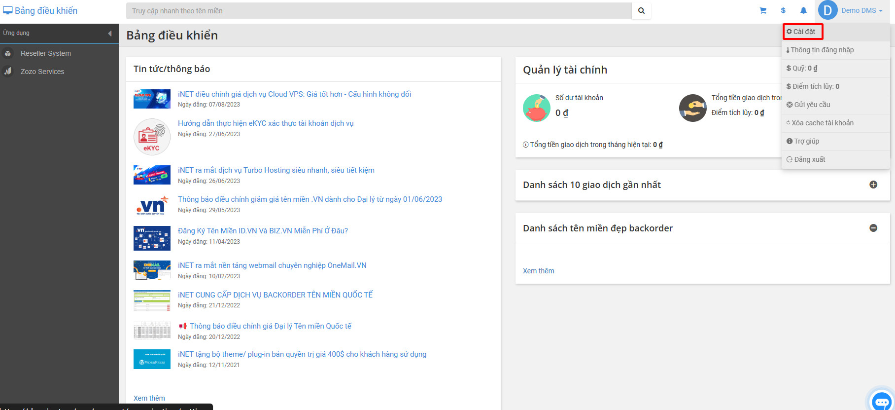 Helpdesk iNET - Trang hỗ trợ dịch vụ của iNET