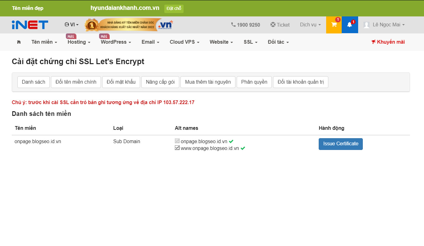 Helpdesk iNET - Trang hỗ trợ dịch vụ của iNET