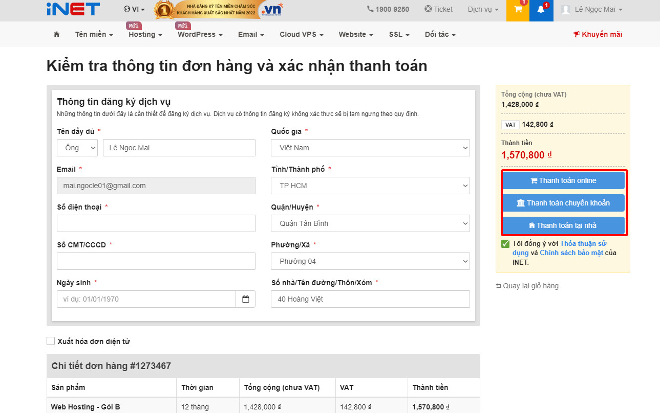 Helpdesk iNET - Trang hỗ trợ dịch vụ của iNET