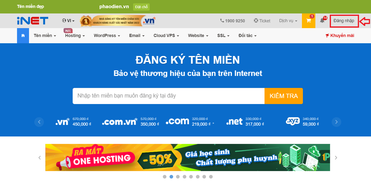 Helpdesk iNET - Trang hỗ trợ dịch vụ của iNET