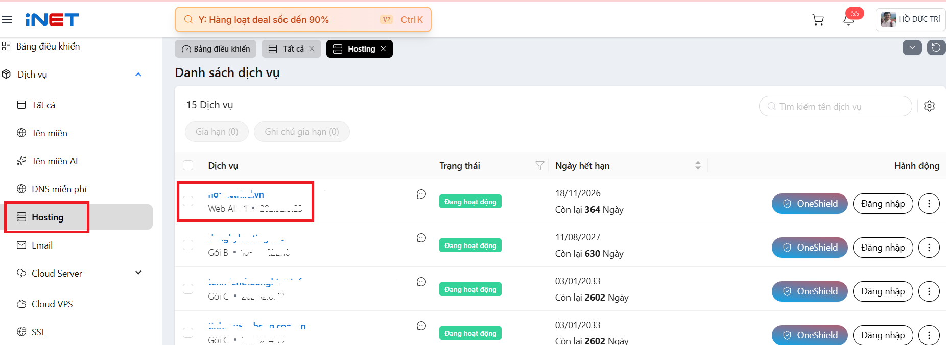 Hướng dẫn đăng ký và sử dụng gói Web AI tại iNET